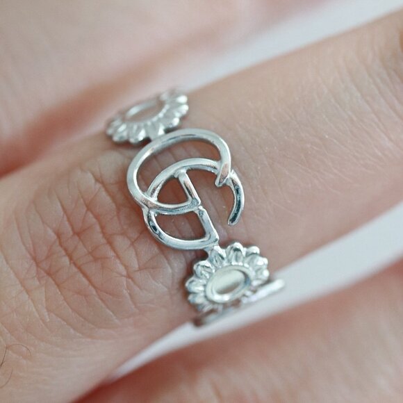 Jewelry | G Style Design Cuff Silver Ring Stainless Steel | Poshmark